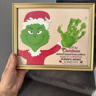 Christmas Handprint Art Project for Kids, Christmas Poem Grinch ...