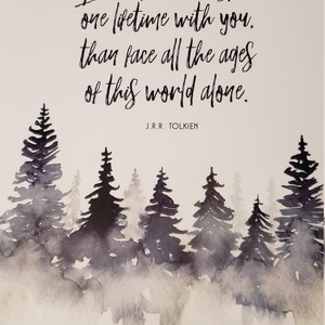 J.R.R. Tolkien Quote, Watercolor Forest, J.R.R. Tolkien, Forest Print ...