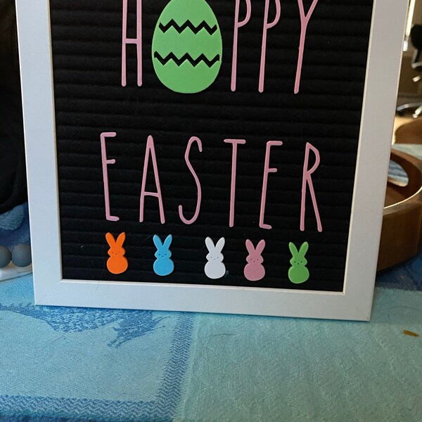 Happy Easter Letter Board Icons - 3D Printed Easter Decor - Etsy