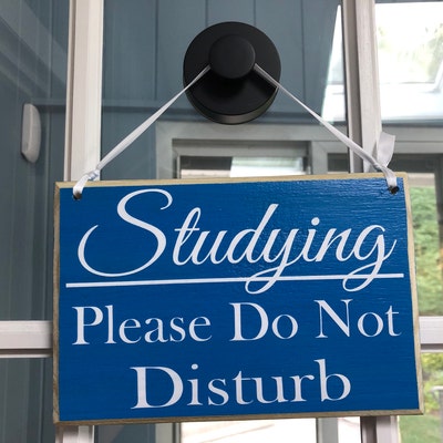 8x6 Studying Please Do Not Disturb Custom Wood Sign Teacher School ...