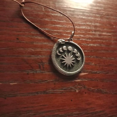 SHAMAN Medallion, 925k Sterling Silver Shaman Necklace, Pagan Talisman ...