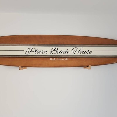 Surfboard Desk Stain and Stripes - Etsy