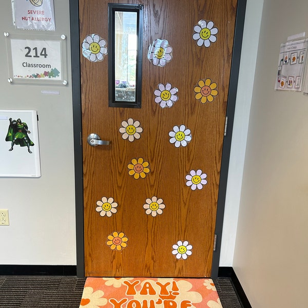 Clock for Classroom Retro Classroom Decor Groovy Spanish Classroom ...