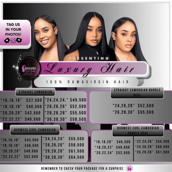 DIY Hair Price List Flyer, Hair Flyer, Hair Price List, Hair ...