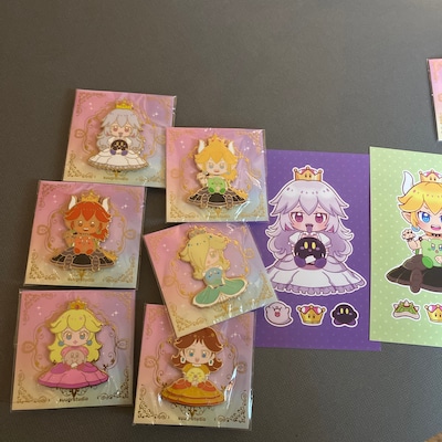 Princess X Poyo set of 7 Hard Enamel Pin - Etsy