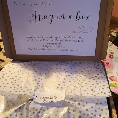 Hug in a Box Gift Treat Box Personalised Letterbox Gifts - Etsy UK