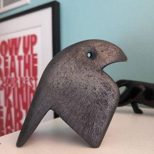 Ceramic Sculpture raven, a Figure of a Raven, a Collection of Crows ...