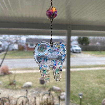 Resin Tooth Suncatcher, Dental Suncatcher, Dental Car Charm, Tooth Car ...