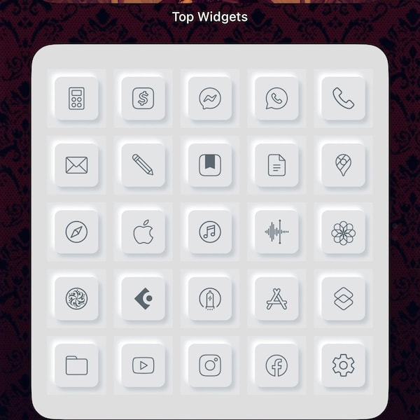 White Ios Icon Pack, Minimal White Icon Pack, Black and White Icon Pack ...