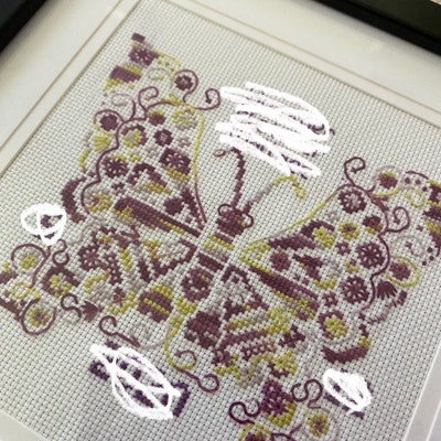 Variegated Butterfly Cross Stitch Pattern PDF Chart for Colour ...