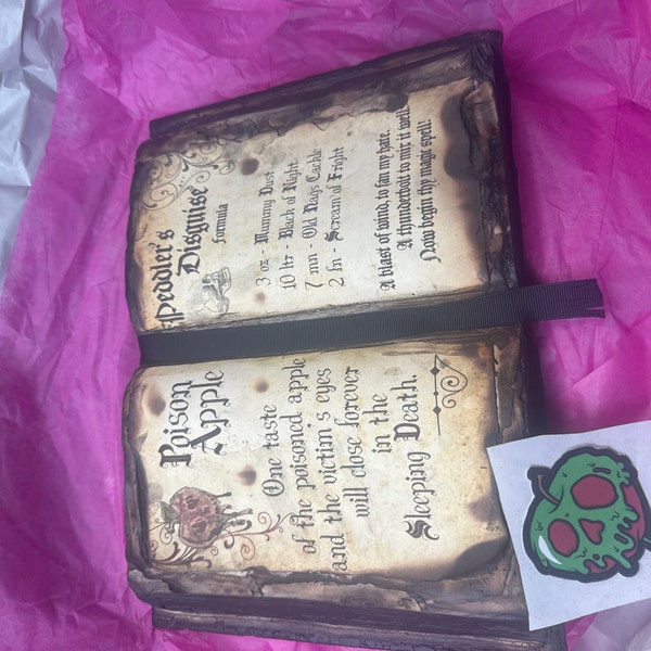Evil Queen Poison Potion Book: Witches Spell Halloween Décor - Etsy