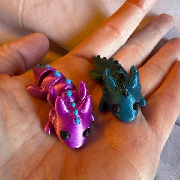 3D Printed Marine Animal Toy Bundle, Colorful Fidget and Sensory Aids ...