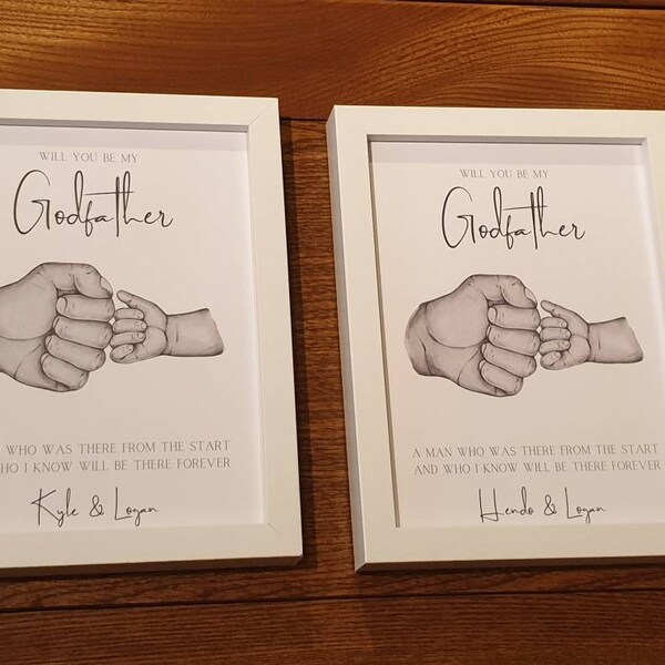Godfather Christening Gift, Gift for Godparent, God Child Present to ...