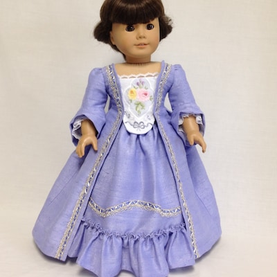 Sacque Back Gown and Pet En L'ier 18 Inch Doll Clothes Pattern Fits ...