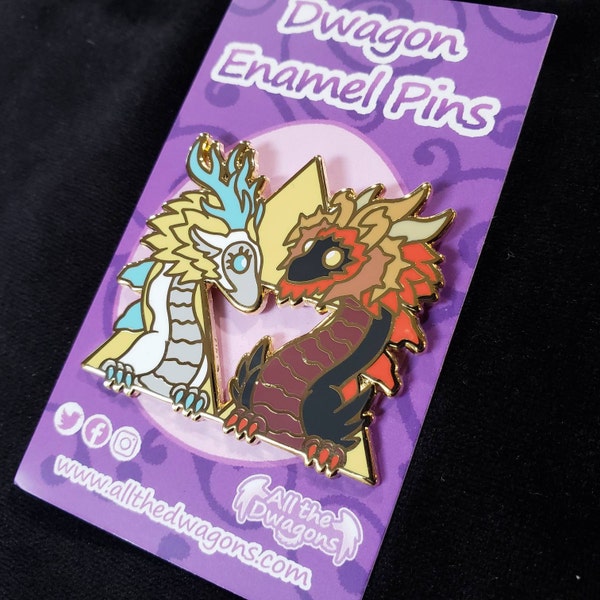 Avatar the Last Airbender Pin - Red Dragon Pin - Blue Dragon Pin ...