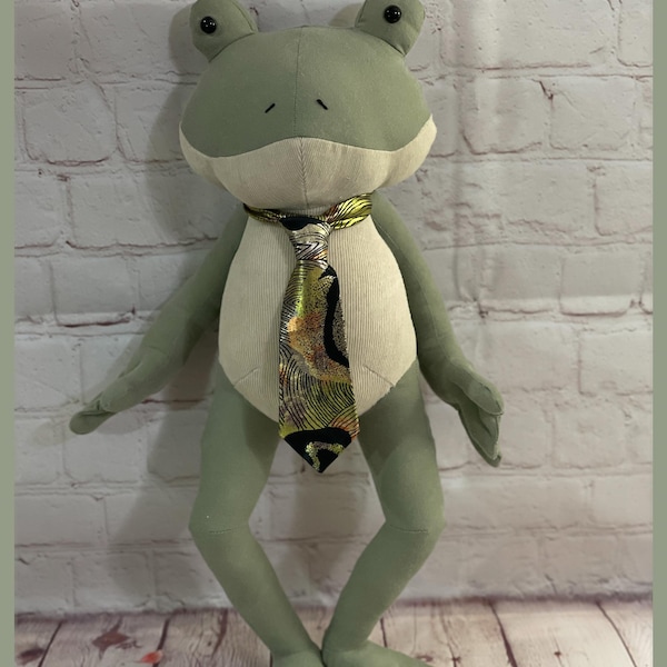 Stuffed Frog - PDF Sewing Pattern & Tutorial | Stuffed Animals | Plush ...