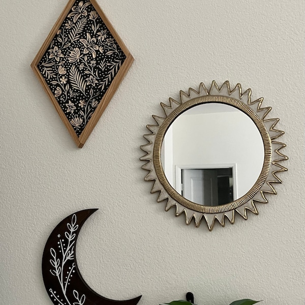 Crescent Moon Wall Art / Celestial Decor / Moon Gift / Moon Wall ...