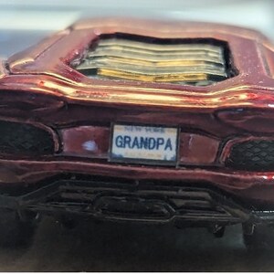 CUSTOM License Plate for Model Car to Scale Beautifully Detailed Made ...