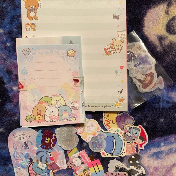 100+ Pcs Cute Japanese Kawaii Stationery Surprise Grab Bag - Brand New ...