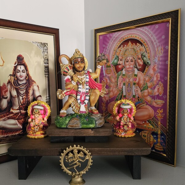 Buddhist Pine Mini Altar - Light Walnut, Chocolate & Gunstock Stain ...