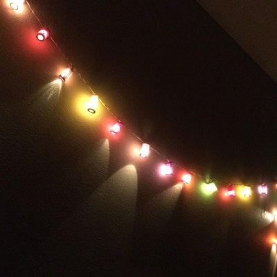 Multi Color Japanese Paper Lantern Fairy Lights Geometry Bedroom Home ...