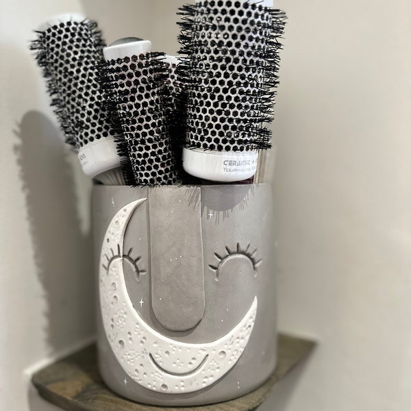 Handmade Face Toothbrush Holder, Bathroom Ceramic Toothbrush Pot - Etsy