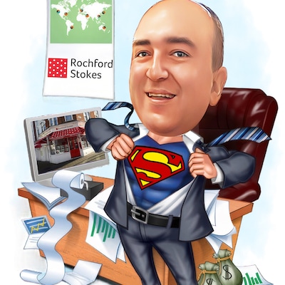 Personalized Super Boss Cartoon Portrait, Custom Super Boss Caricature ...