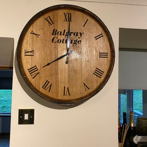 Whisky Barrel Clock - Etsy