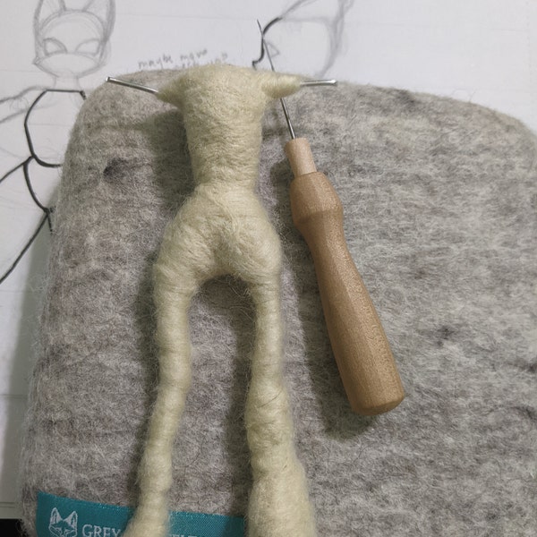 100% Natural Wool Needle Felting Mat, Pure Wool, Pad, Eco-friendly ...