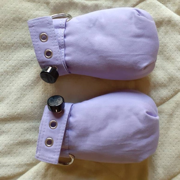 Purple Safety Mittens - Soft Padded Mittens / ABDL / Adult Baby Diaper ...