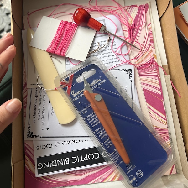 Coptic Bookbinding Kit - Make Your Own Book / Notebook / Sketchbook - Etsy Canada