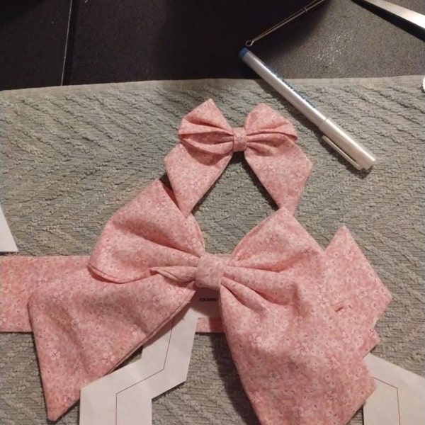 Dainty Bow Sewing Pattern - the Ultimate Hair Bow Sewing Guide ...