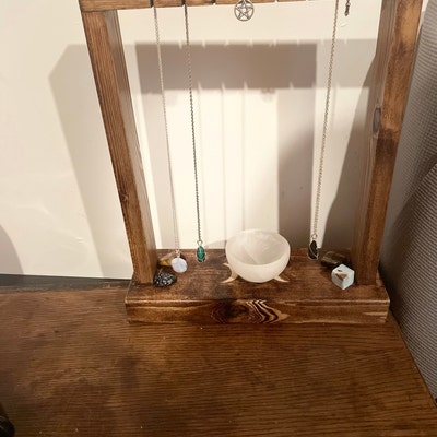 Handmade Pendulum Stand / Holder for 14 Pendulums With Incense Burner ...