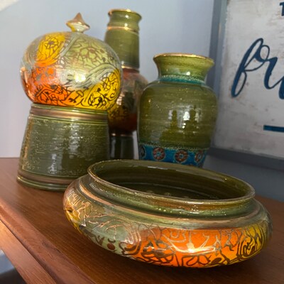 Bob Eckels Studio Pottery Bowl - Etsy