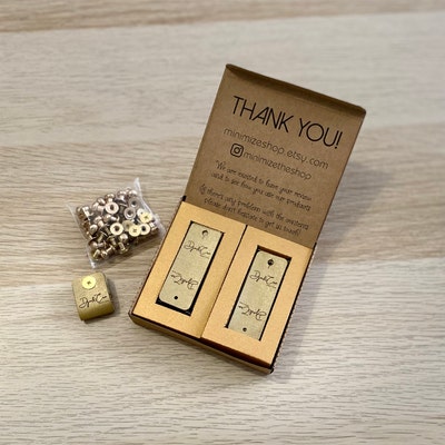 Custom Tabletop QR Code Menu Tags, 2.5 Inch 63mm Brushed Gold Metallic ...