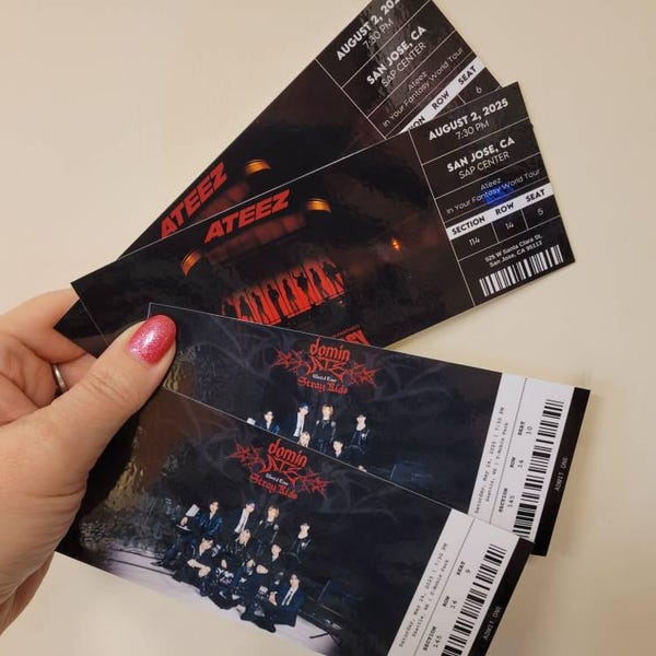 Custom Concert or Event Ticket - Personalized Physical Ticket Keepsake ...