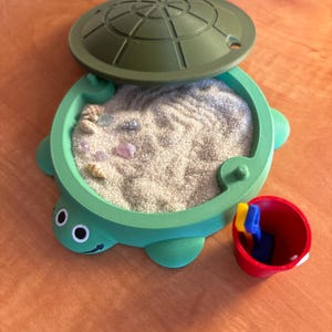Mini Sandbox Zen Garden With Beach or Kinetic Sand, 3D Printed Mini ...