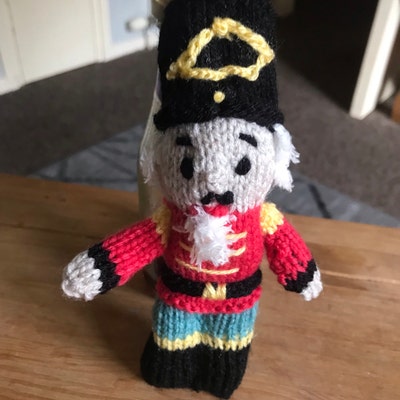Christmas Nutcracker Doll Decoration Toy Knitting Pattern - Etsy UK