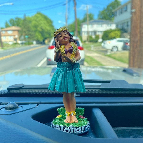 Dashboard Hula Doll: Aloha Car Accessory (hand Painted, 4 Inch) - Etsy