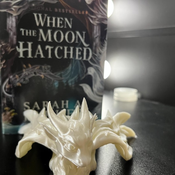 White Dragon Moonplume When the Moon Hatched Inspired Three-d Printed ...