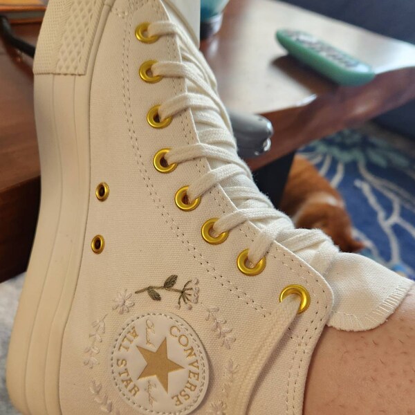 Custom Converse Embroidered Shoes Converse Chuck Taylor 1970s Custom ...