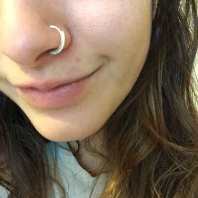 Small Nose Ring 20g, Gold Nose Piercing, Tragus Piercing, Cartilage ...