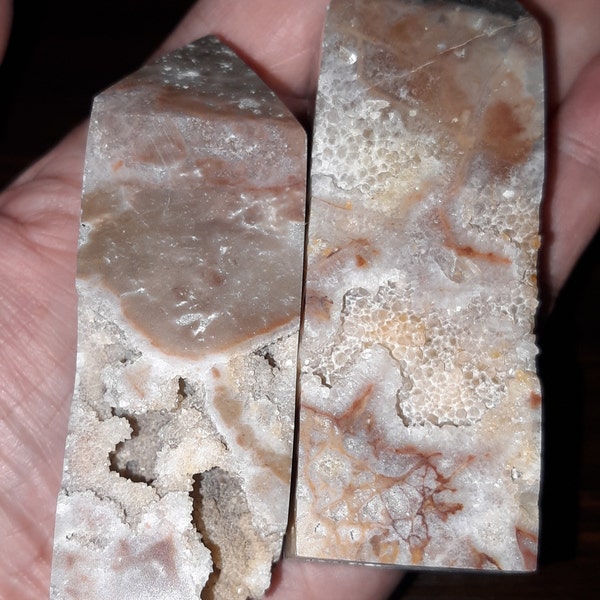 Natural Rose Calcite Towers. Healing, Reiki, Chakras - Etsy