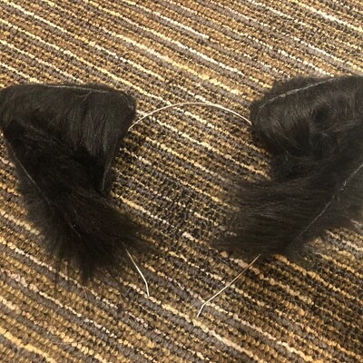 Cow Ear Pattern for Making Faux Fur Costume Ears Animal Ears - Etsy