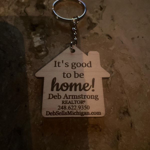 Bulk Branded Realtor Keychains - Closing Keychain - Open House ...