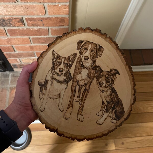 Personalized Family Tree Pyrography Plaque - Custom Wood Burning Art - Etsy