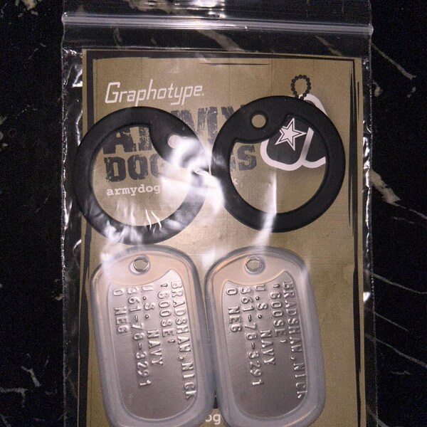 Simon 'ghost' Riley US Military Dog Tag Set - Etsy