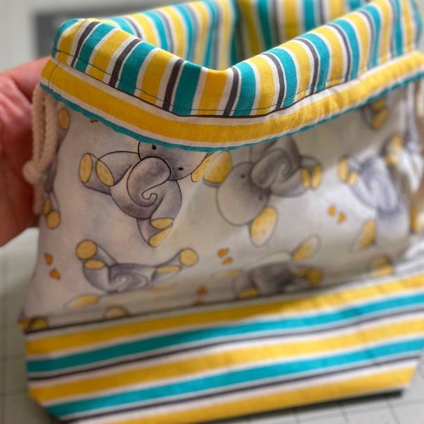 Drawstring Bag Sewing Pattern, Easy Sewing Project, Craft Bag PDF ...