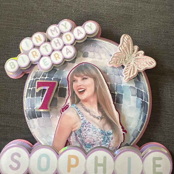 Lankybox Inspired Cake Topper. 3D Shaker, Personalised. Pink or Blue - Etsy