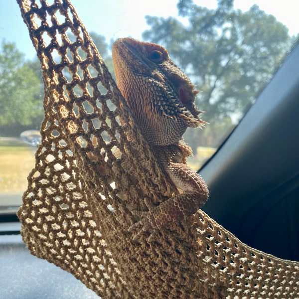 Reptile Car Hammock | Travel Hammock for Bearded Dragon and Leopard ...